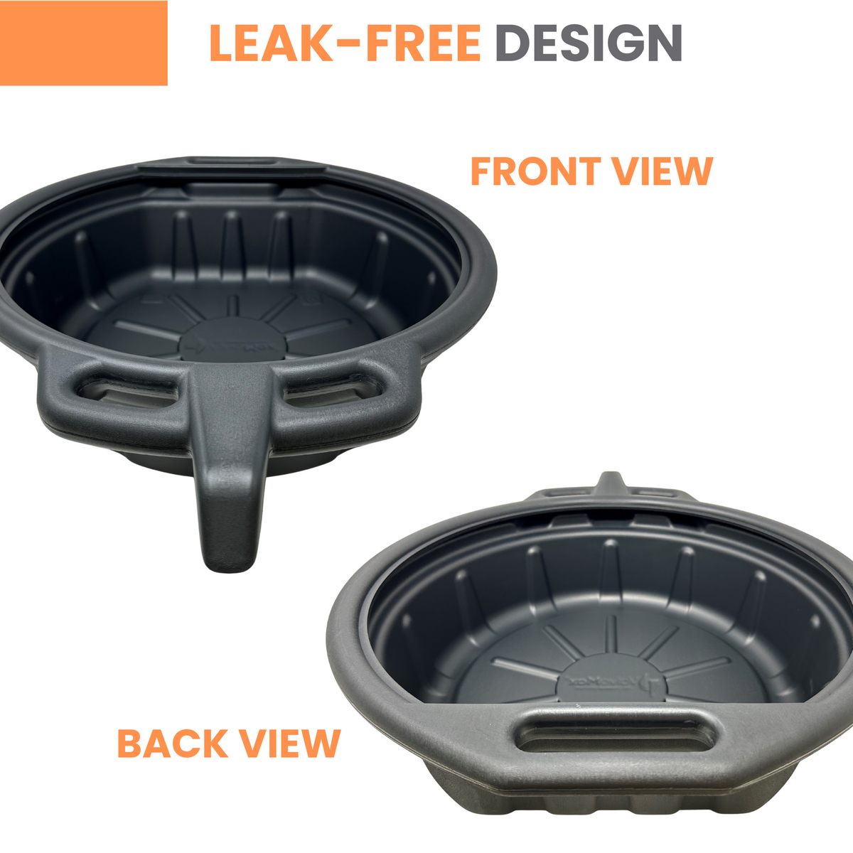 17 Quart Oil Drain Pan - Large 4 Gallon Capacity with Pour Spout - Hea ...