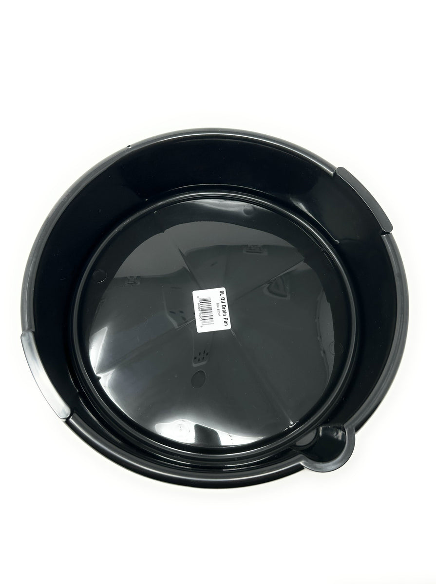 8 Quart Oil Drain Pan - Washable and Reusable - EZ Drain with Oil Pan ...